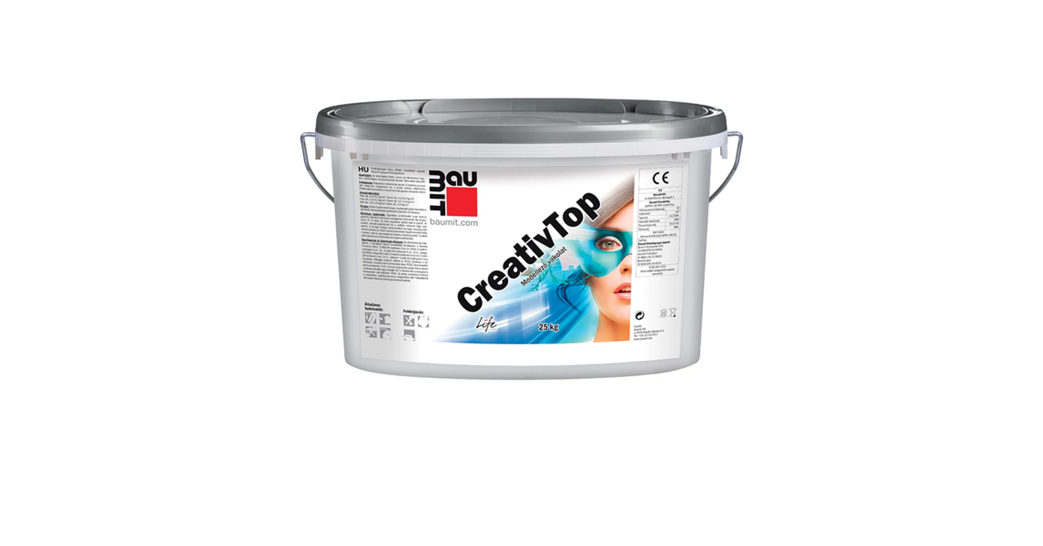 Baumit CreativTop Fine modellező vakolat 1 mm 25Kg (Fehér 0019,0018)