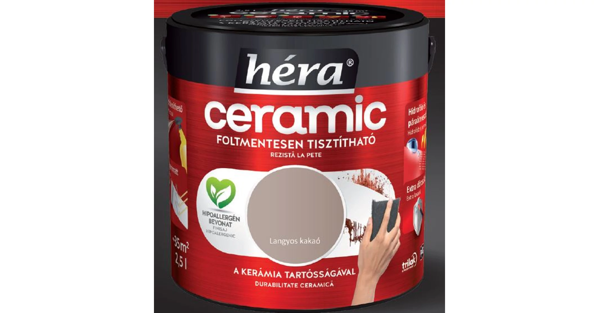 Héra Ceramic, a foltmentesen tísztítható beltéri falfesték!