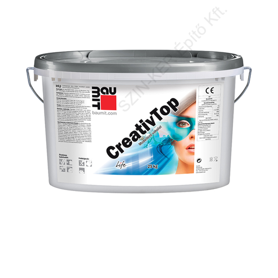 Baumit CreativTop Fine modellező vakolat 1 mm 25Kg (Fehér 0019,0018)